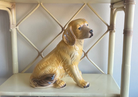 Vintage Ceramic Dog Statues