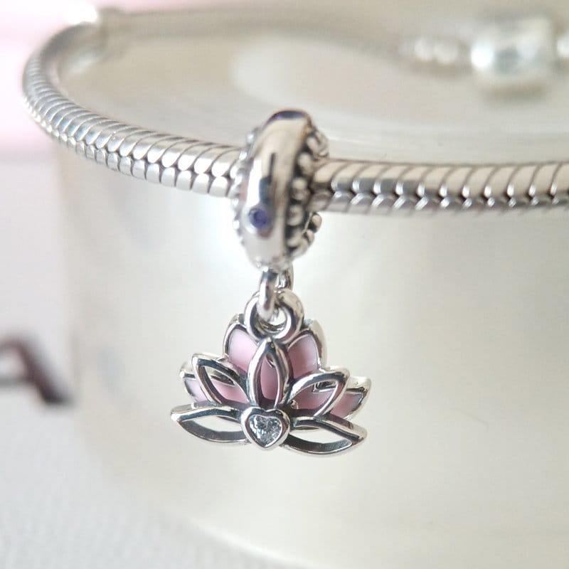 Lotus Flower Pandora Charm - Etsy