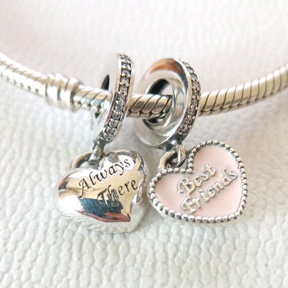 Best Friend Charm fur Pandora Armband Geschenk fur Sie Modeschmuck fur Frauen Handgefertigter Charm aus 925er Silber Etsy