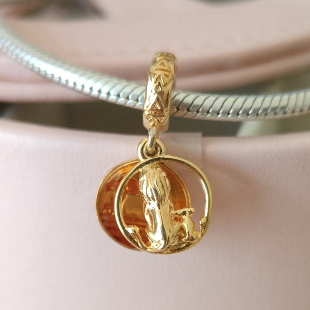 Simba & Mufasa Sunset Dangle Charm Fits European Charm Bracelet/gift ...