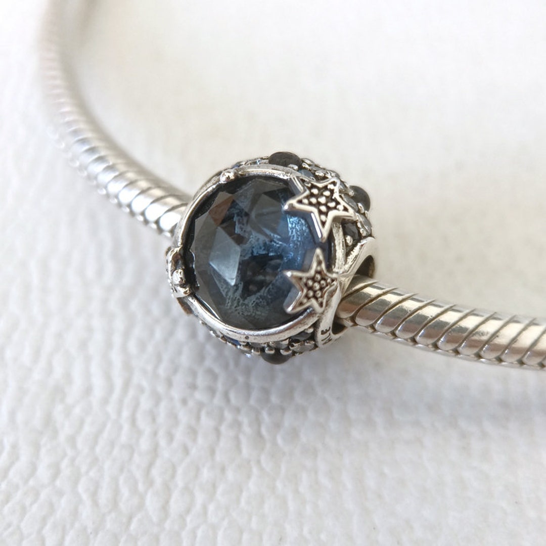 Celestial Blue Sparkling Stars Charm for European Charm Bracelet/gift ...