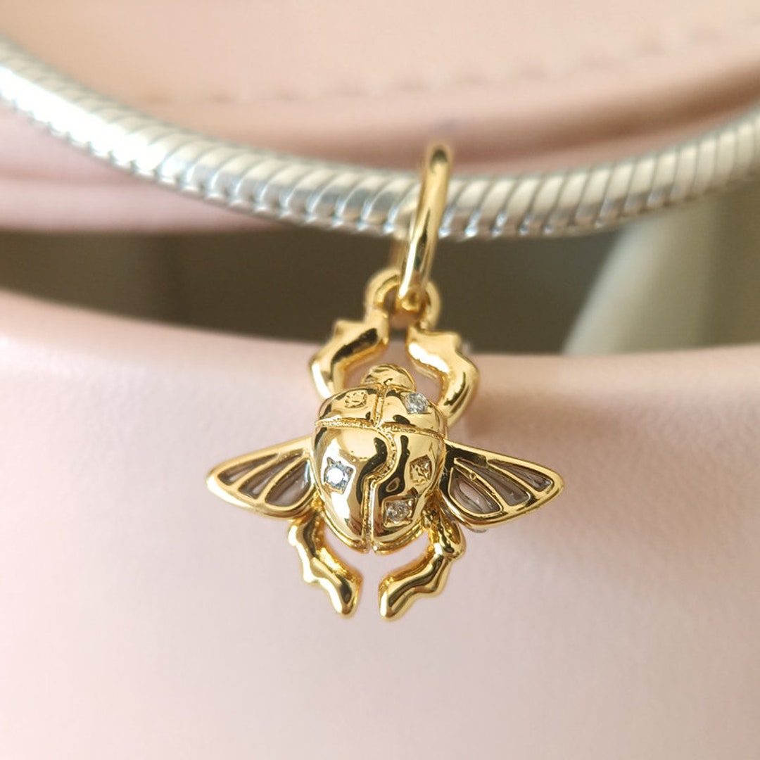 Aladdin Scarab Beetle Dangle Charm Fits European Charm Bracelet/gift ...