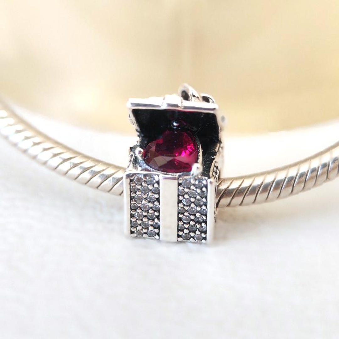 2025 NEW Sparkling Gift Box Charm Fits Pandora Bracelet/gift for Her ...