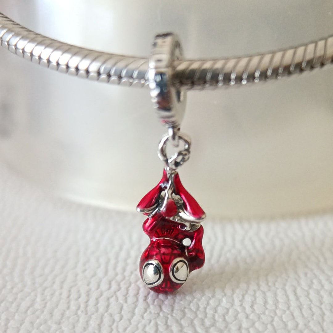 Hanging Spider Man Dangle Charm for European Charms Bracelet/necklace ...
