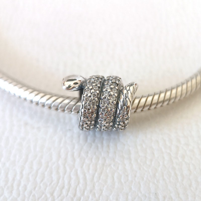 Silver Snake Charm - Etsy
