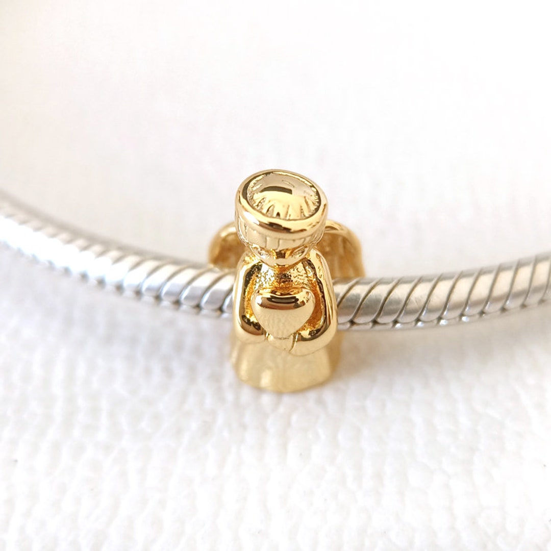Shine Angel Charm Fits European Charm Bracelet Gift for Her Necklace ...
