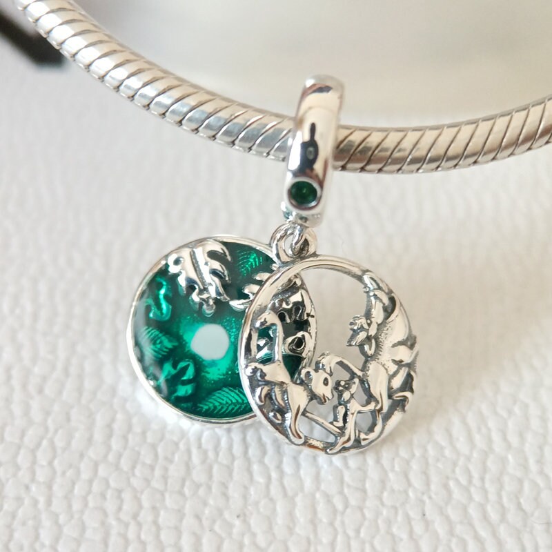 Disney Lion King Simba Jungle Hanging Dangle Charm for European Charm Bracelet necklace Pendant gift for Her fashion Gift 925 Silver Etsy Israel