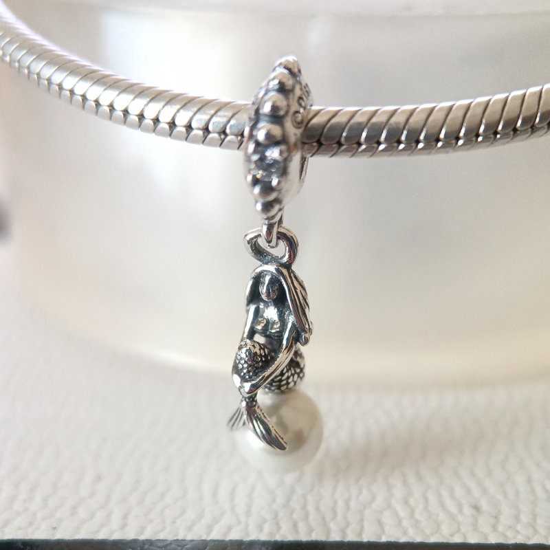 Silver Mermaid Charm - Etsy