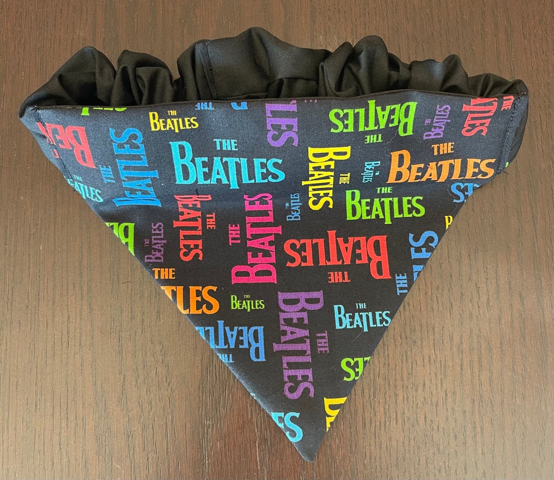 The Beatles Dog Bandana, Pup Scarf Scrunchie, Dog Neckwear, Dog Mom Dad ...