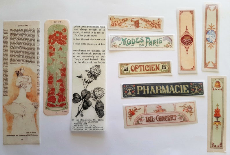 Art Deco Paper Stickers: Vintage Scrapbooking Labels (40 Pcs) - Etsy