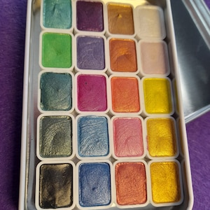 Watercolor Paints 20 Colors Solid 20 Watercolor Set Textured ...