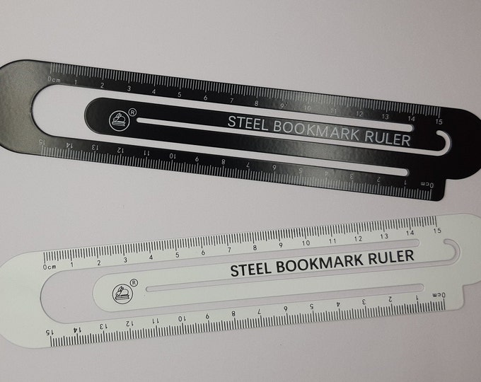 Bookmark Metal Laser Cut Stainless Steel Ruler Measuring Children Adult ...