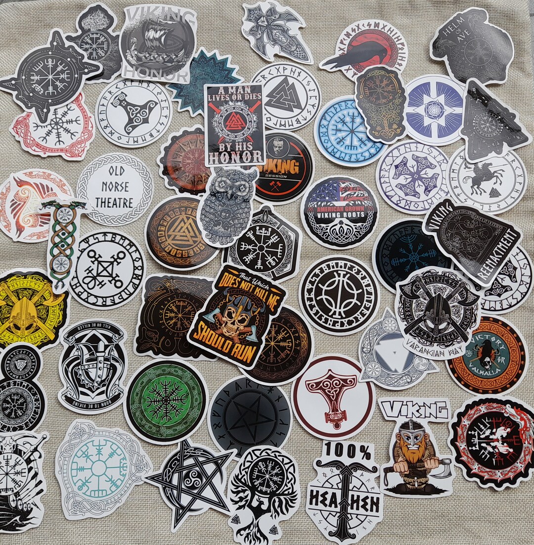 Rune Stickers Viking Stickers Pirates Style Stickers S Mysterious Totem ...