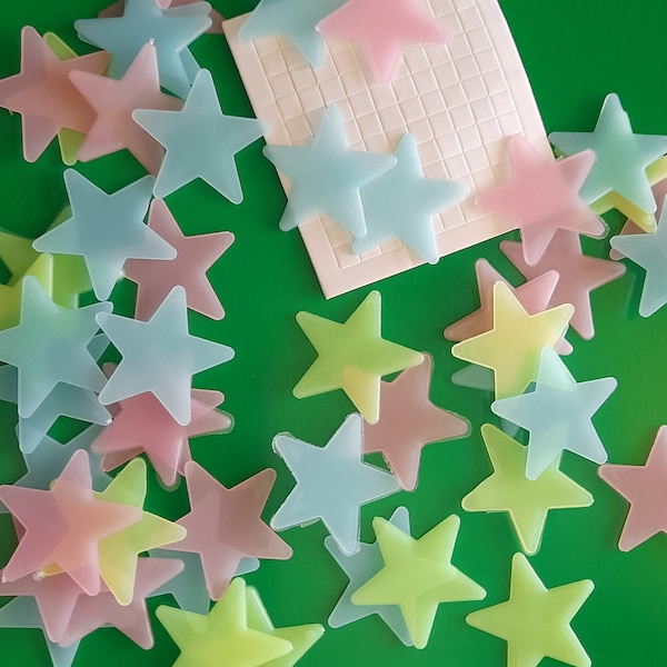 Fluorescent Star Stickers - Etsy