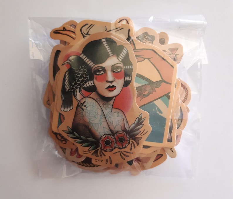 Retro Sexy Pin up Girl Stickers Set of 50 Pieces DIY - Etsy