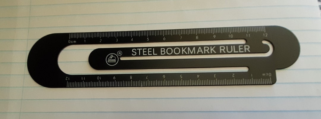Manganese Steel Bookmark Ruler: 12cm School Supplies - Etsy