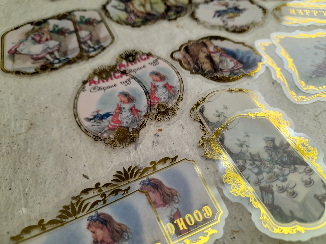 Fairy Tale Golden Stickers: 30 Pcs PVC Scrapbooking Stickers - Etsy