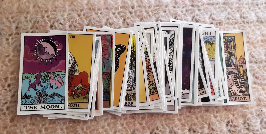 Tarot Stickers - 60/30pcs - Matte Stickers - Major Arcana Stickers ...