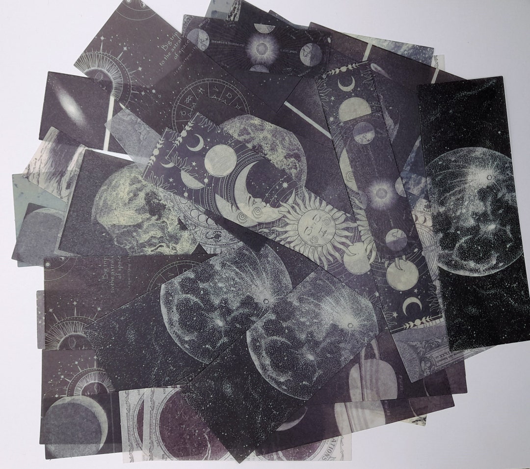 Vintage Moon Astrolabe Stickers: DIY Journal Scrapbooking (22/45 Pieces ...