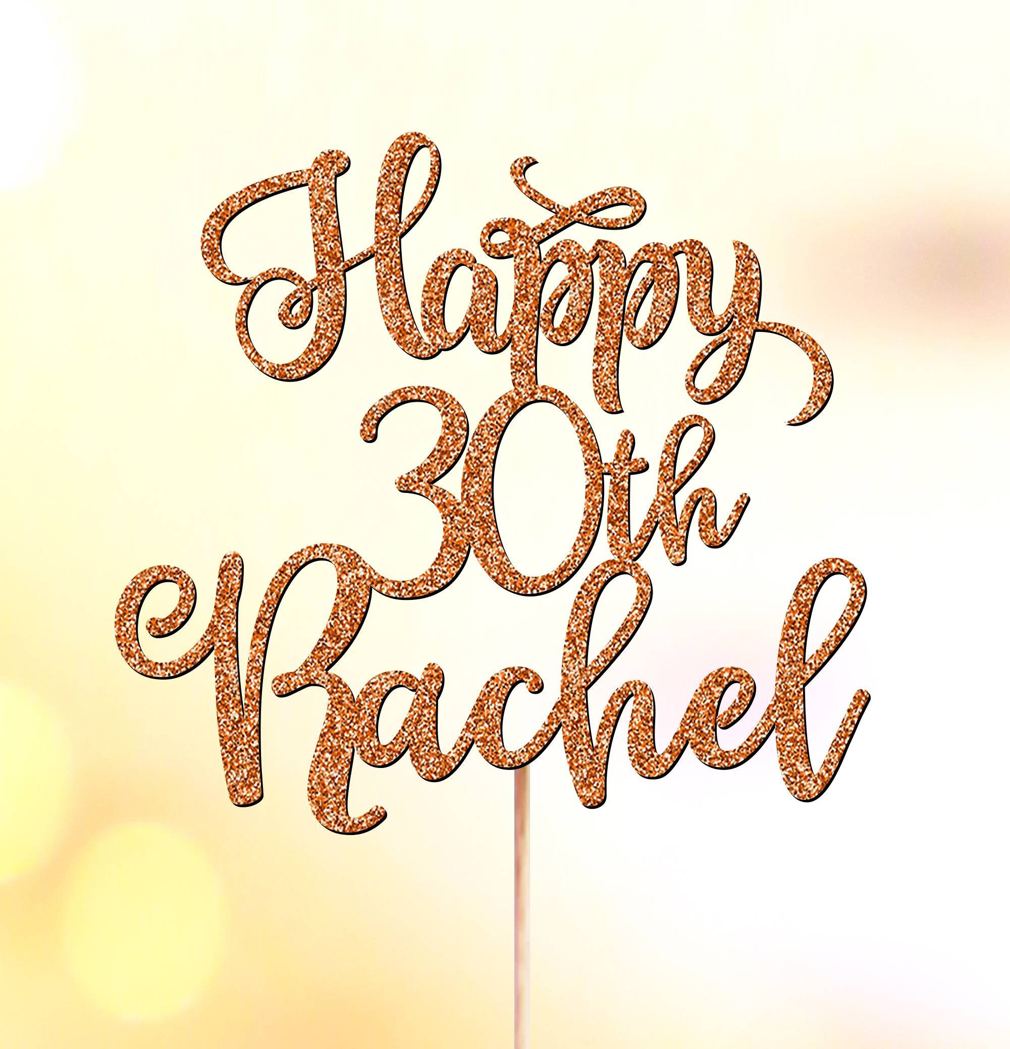Personalised Custom 30th Birthday Cake Topper Party - Etsy