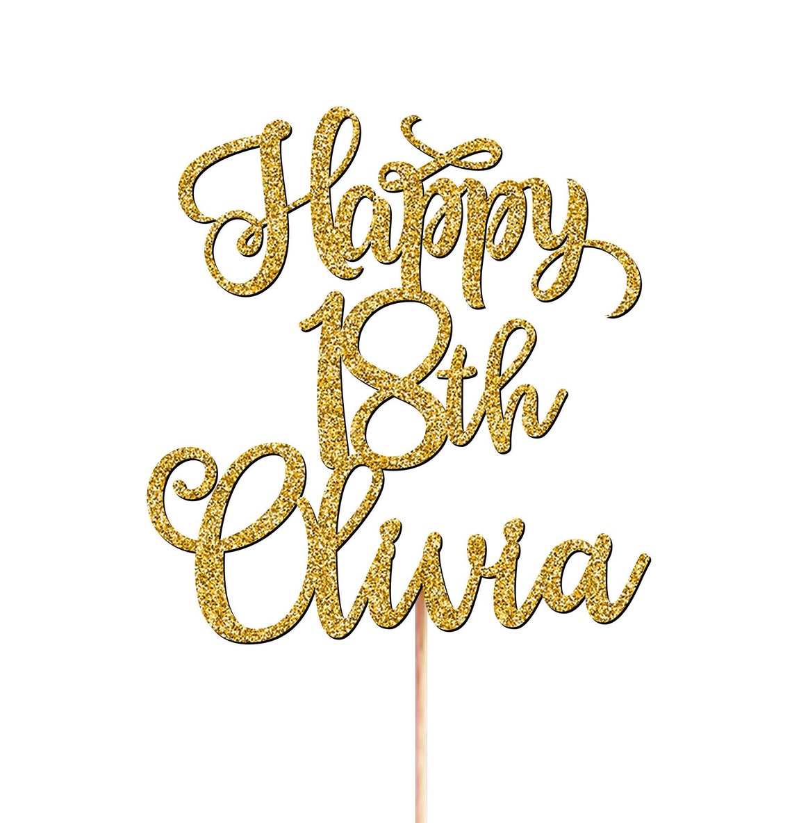 Personalised Custom 18th Birthday Cake Topper Party - Etsy