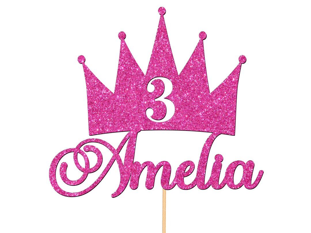 Custom 3rd Birthday Cake Topper Personalised Name Cake Decorations for ...