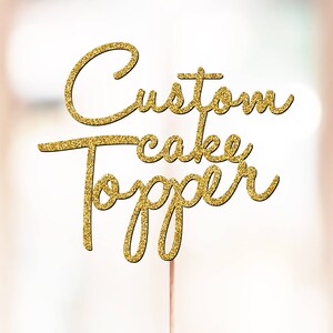 Words Cake Topper - Etsy