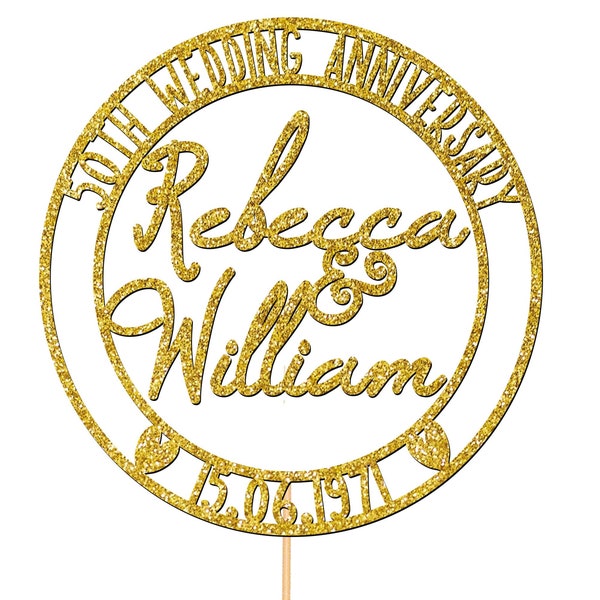 30th Wedding Anniversary Cake Topper - Etsy