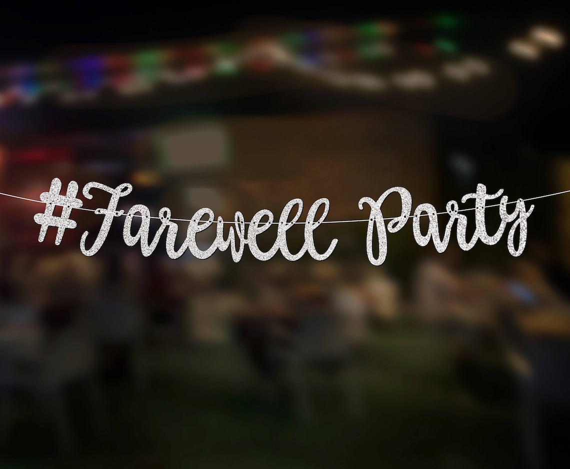 Personalised Custom Farewell Party Banner Party Decorations - Etsy