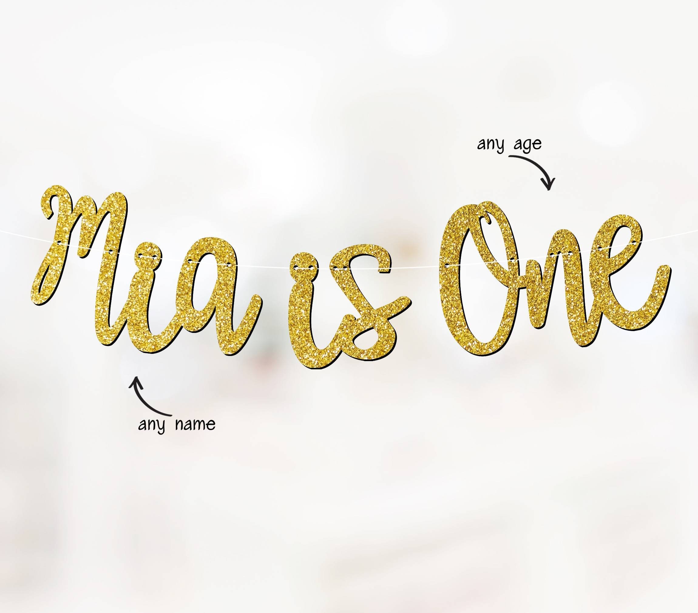 Personalised Custom 1st Birthday Banner Party Decorations ANY | Etsy