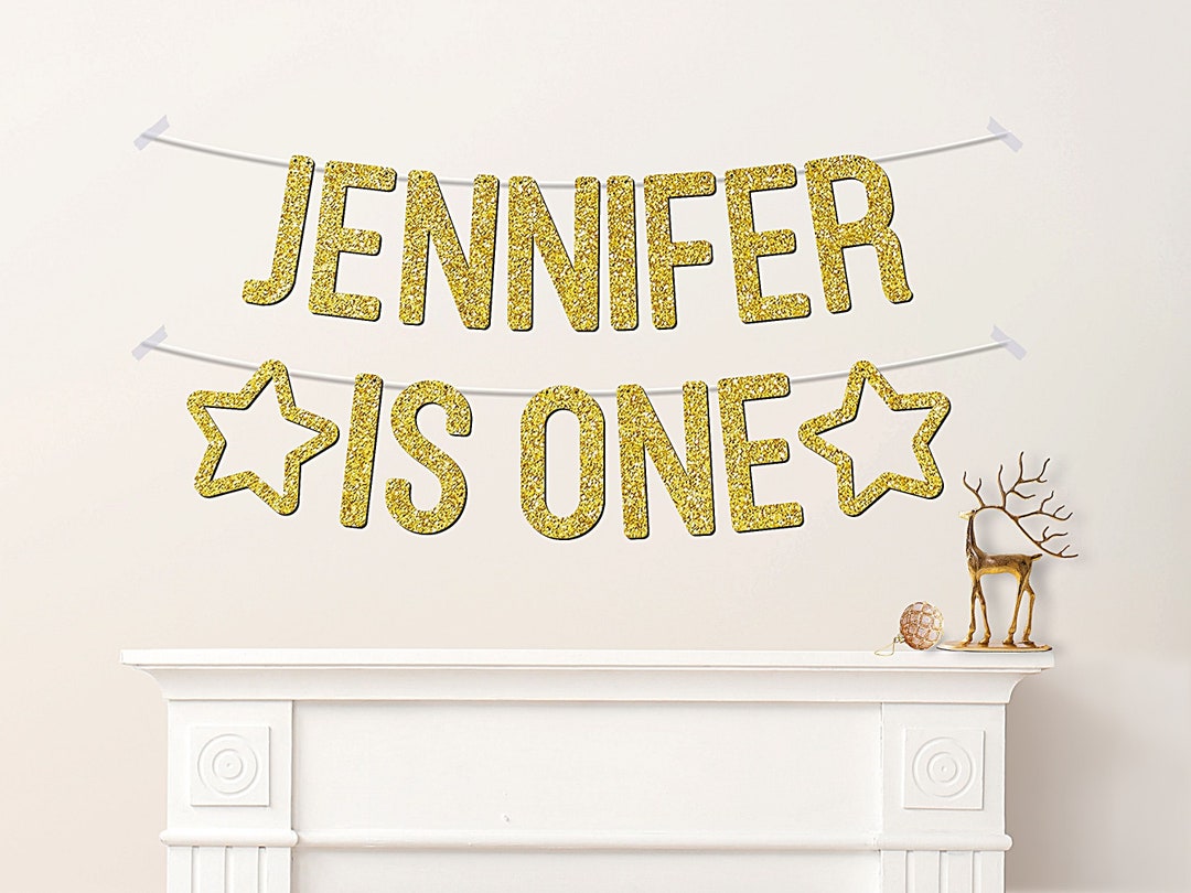 Custom 1st Birthday Banner Personalised Words Party Decorations for ...