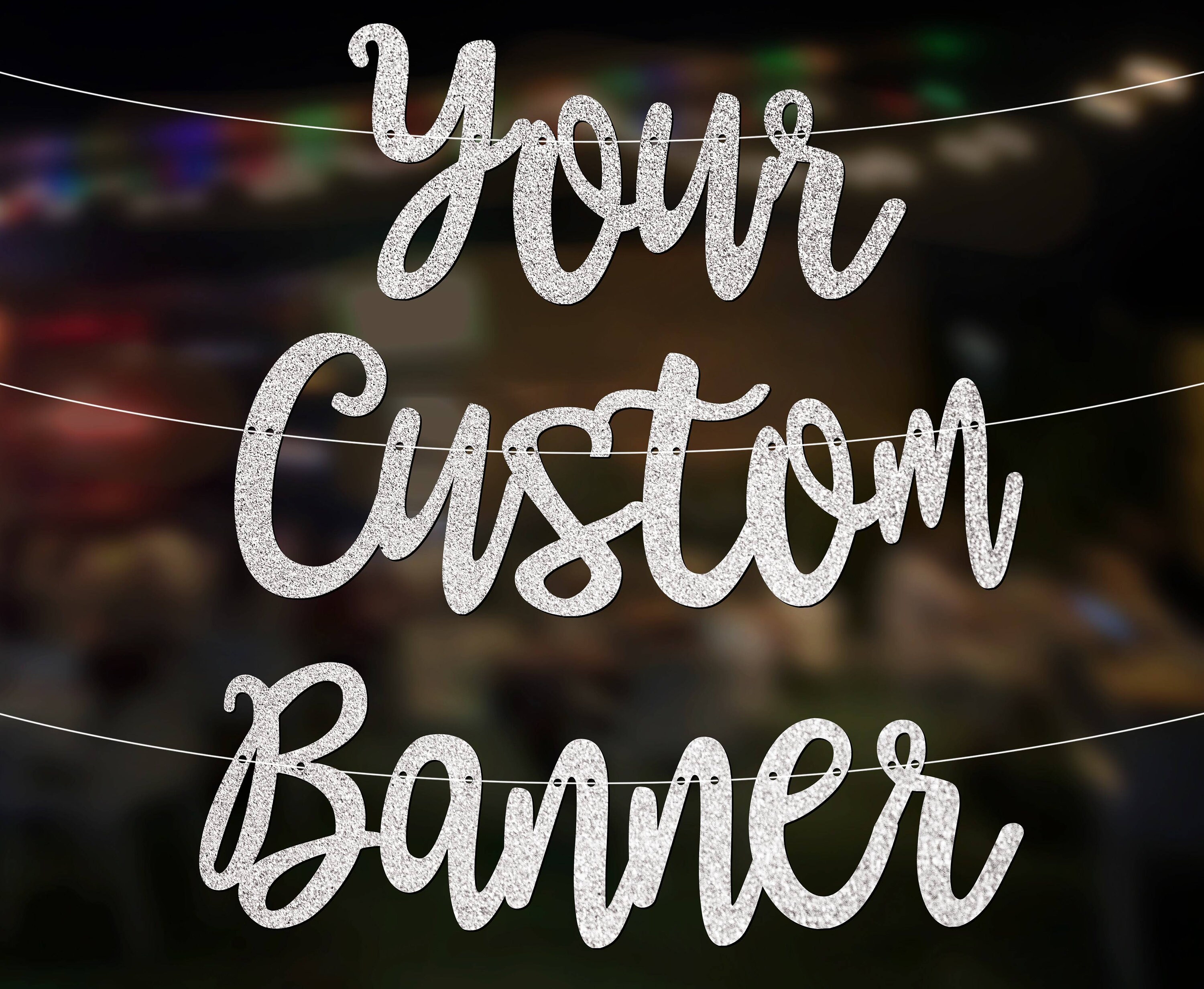 Personalised Custom Banner Party Decorations ANY WORDS | Etsy