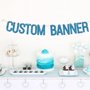 Custom 1st Birthday Banner Personalised Words Party Decorations for ...