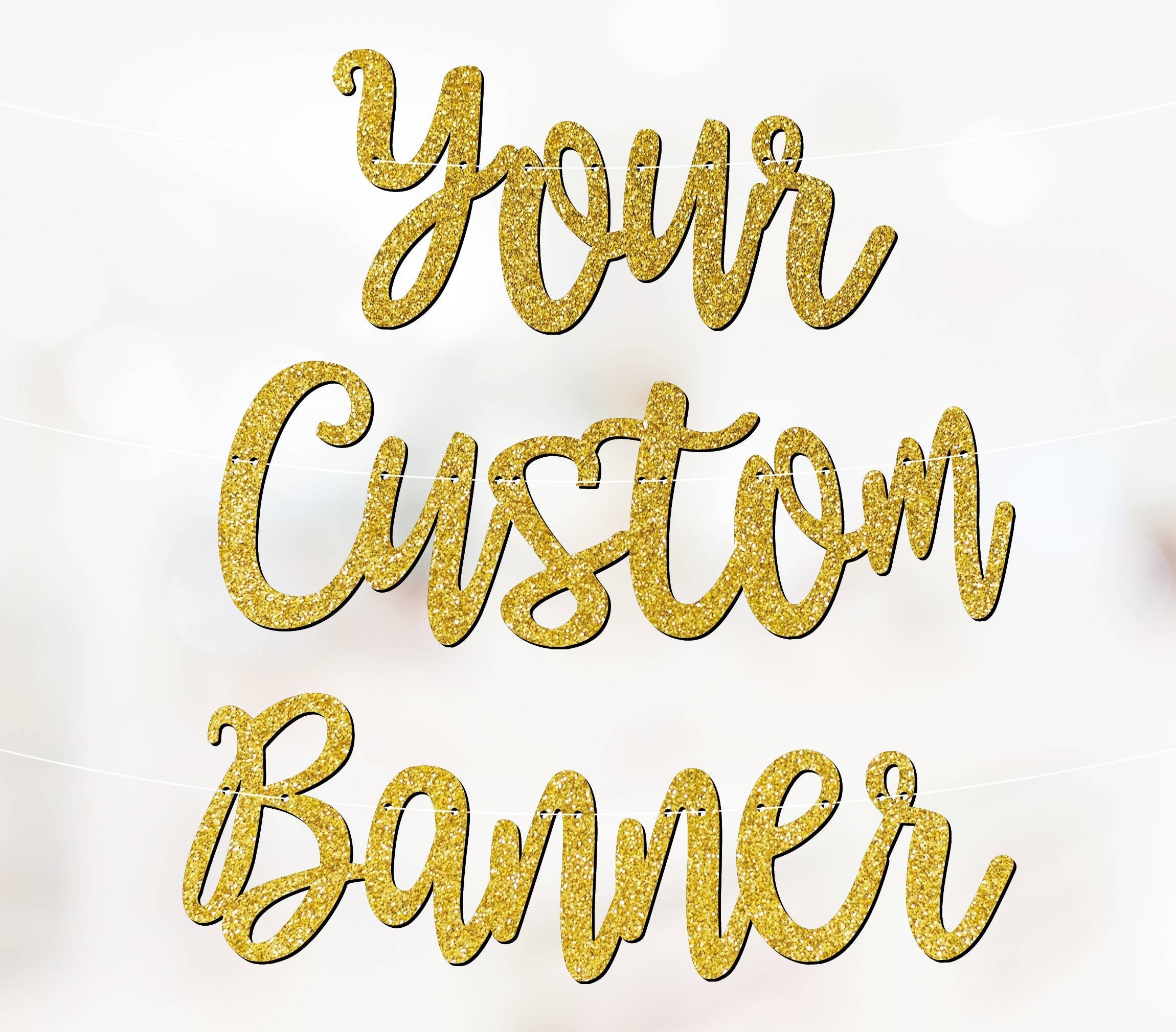 Personalised Custom Banner Party Decorations ANY WORDS | Etsy