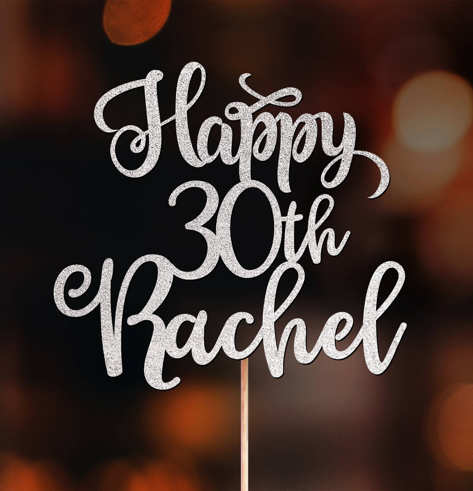 Personalised Custom 30th Birthday Cake Topper Party - Etsy