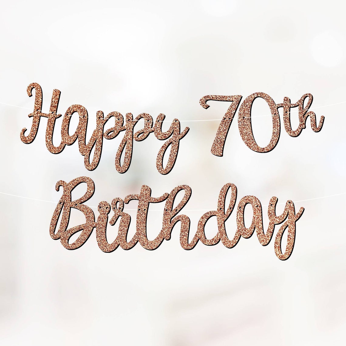 Personalised Custom 70th Birthday Banner Party Decorations Any Etsy