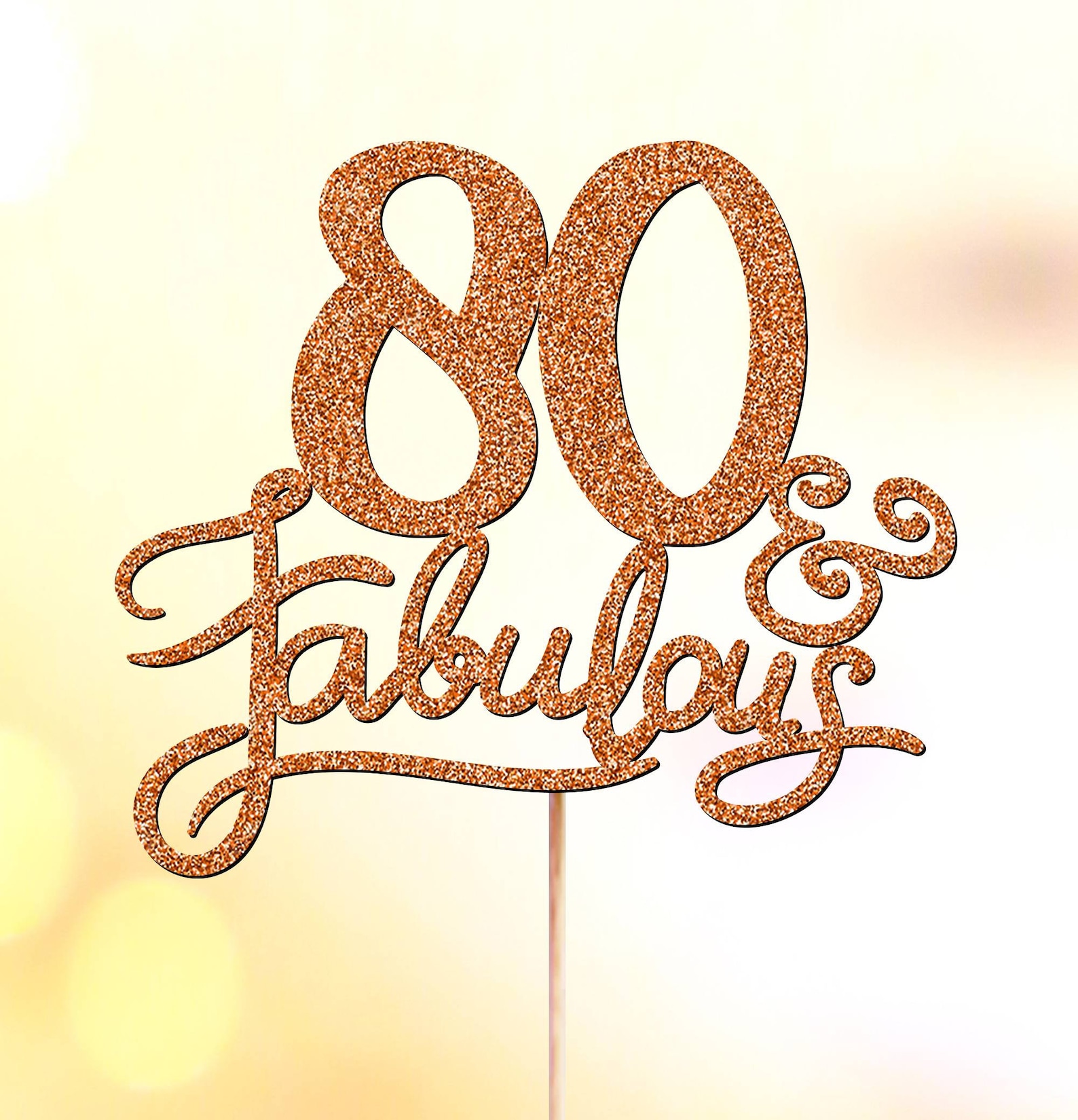 Personalised Custom 80th Birthday Cake Topper Party | Etsy