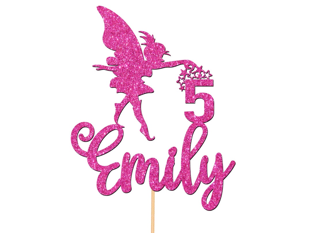 Custom 5th Birthday Cake Topper Personalised Name Cake Decorations for ...