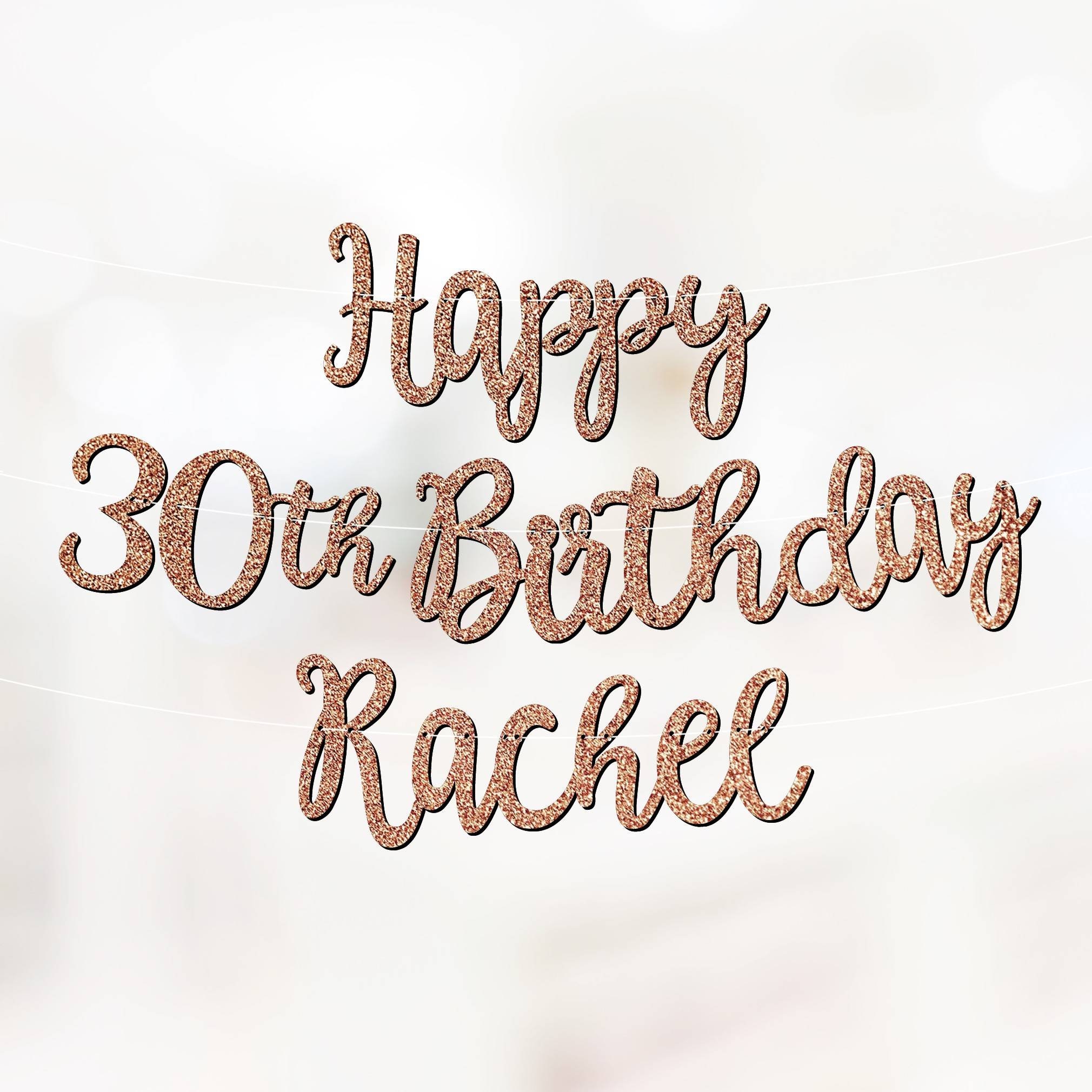 Personalised Custom 30th Birthday Banner Party Decorations ANY AGE 21st ...