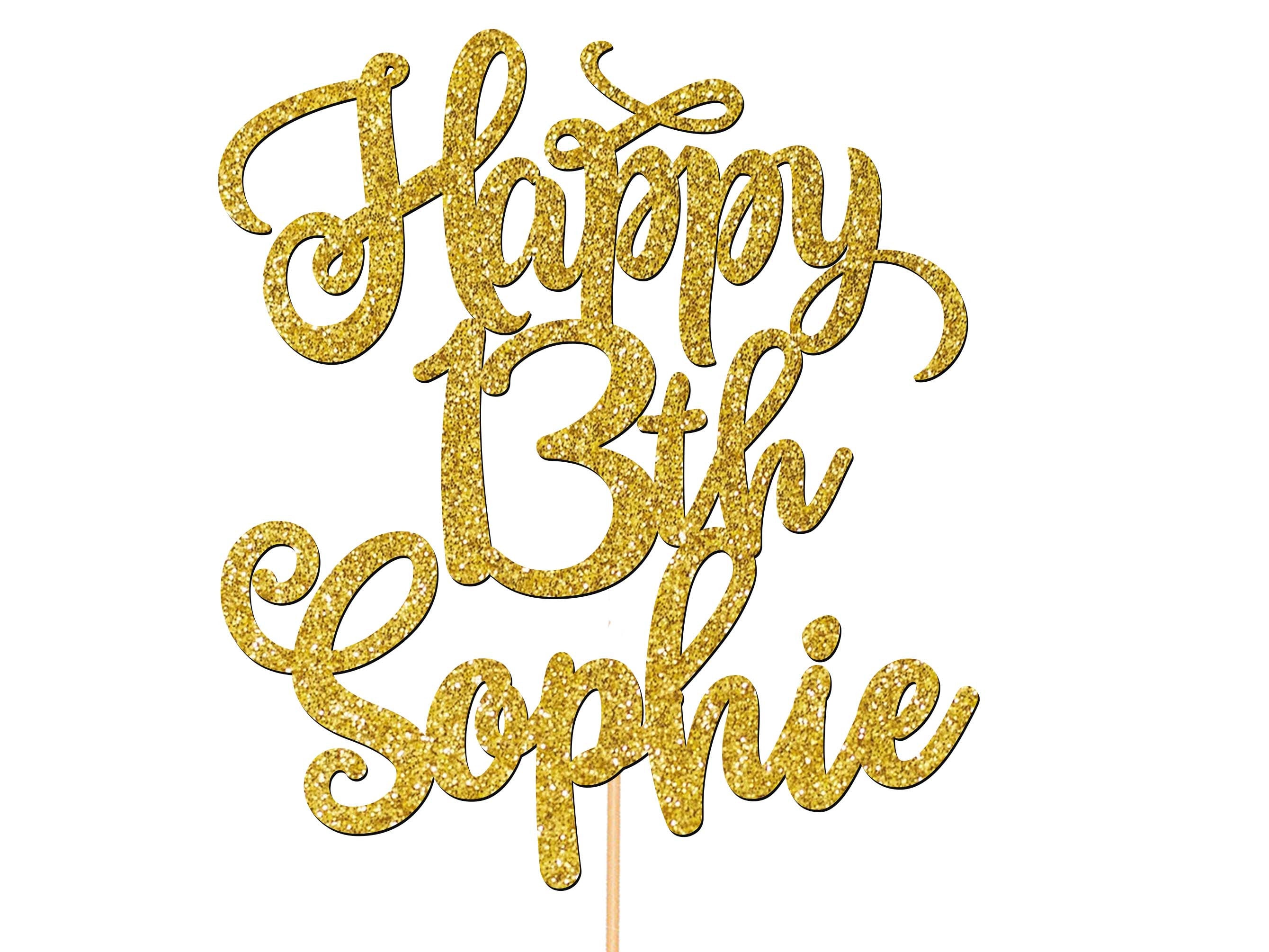 Personalised Custom 13th Birthday Cake Topper Party Decorations ANY ...