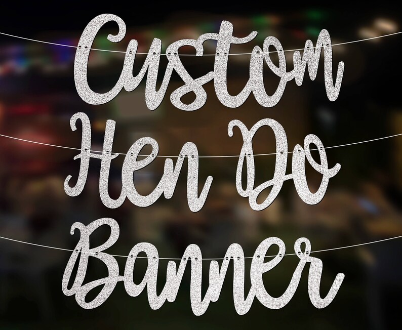 Personalised Custom Hen Do Party Banner Party Decorations Rose | Etsy