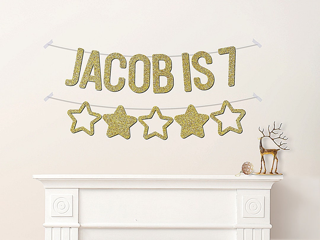 Custom 7th Birthday Banner Personalised Words Party Decorations for ...