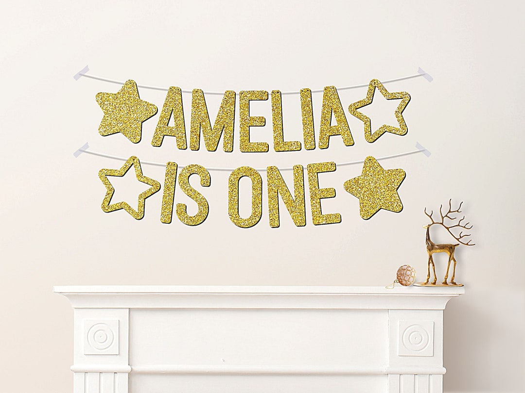 Custom 1st Birthday Banner Personalised Words Party Decorations for ...