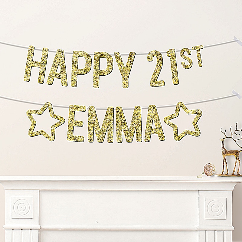 21st Sign Red - Etsy UK