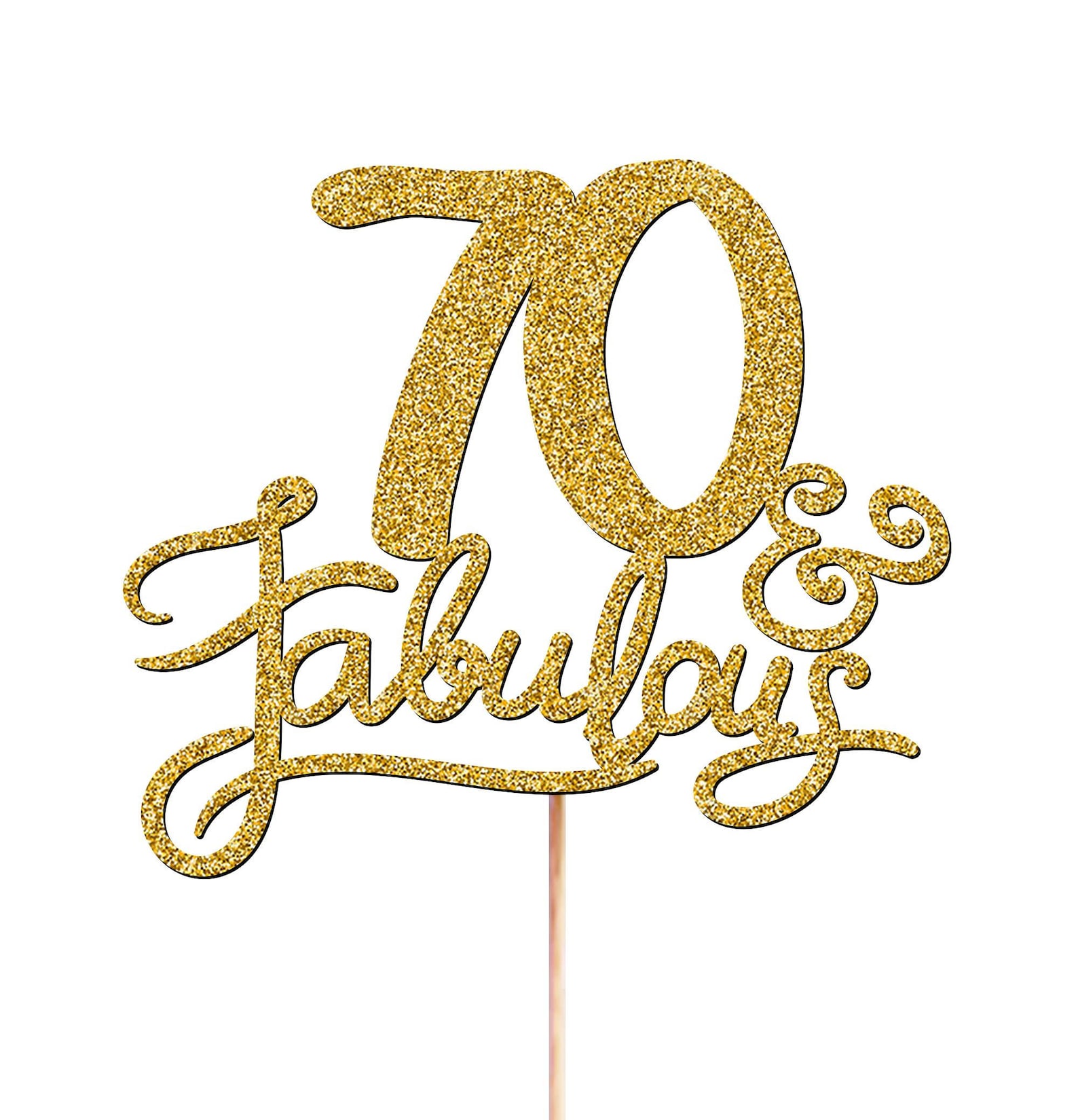 Personalised Custom 70th Birthday Cake Topper Party - Etsy UK