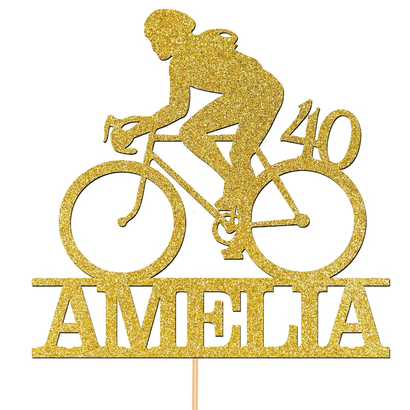 Bicycle Cake Topper - Etsy