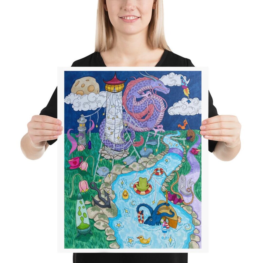 Lazy River Unframed Poster - Etsy