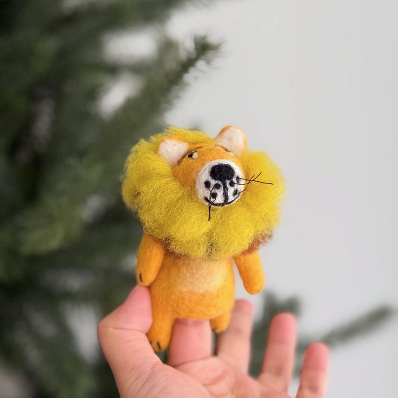 Safari Animal Finger Puppets, Felt Lion, Felt Giraffe, Fel Cheetah ...