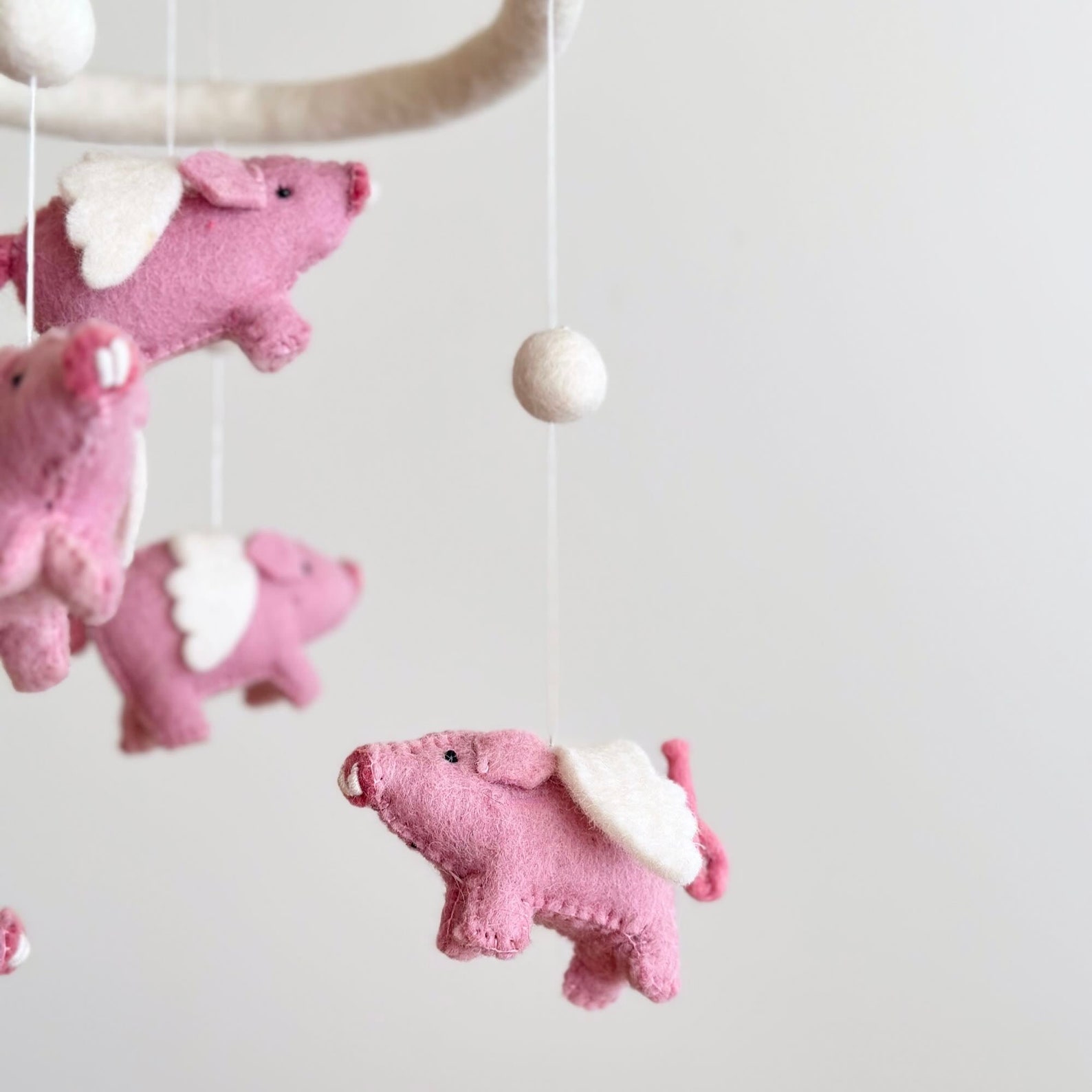 Flying Pig Baby Mobile, Pink Pig Mobile, Barnyard Baby Mobile for ...