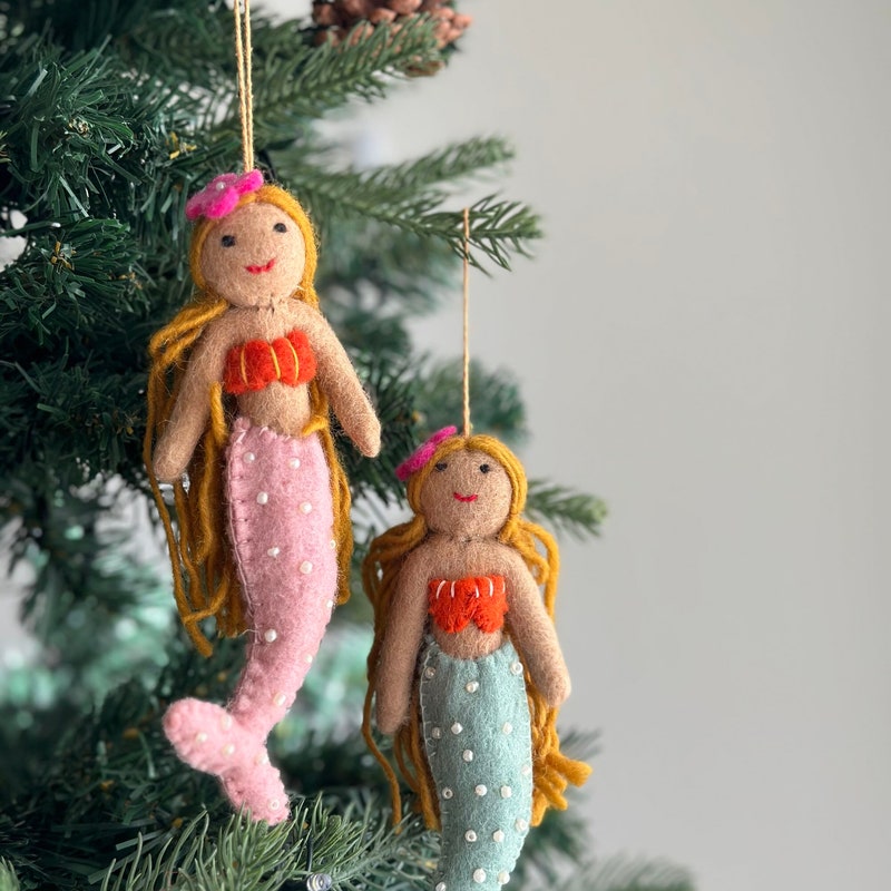 Mermaid Ornaments - Etsy